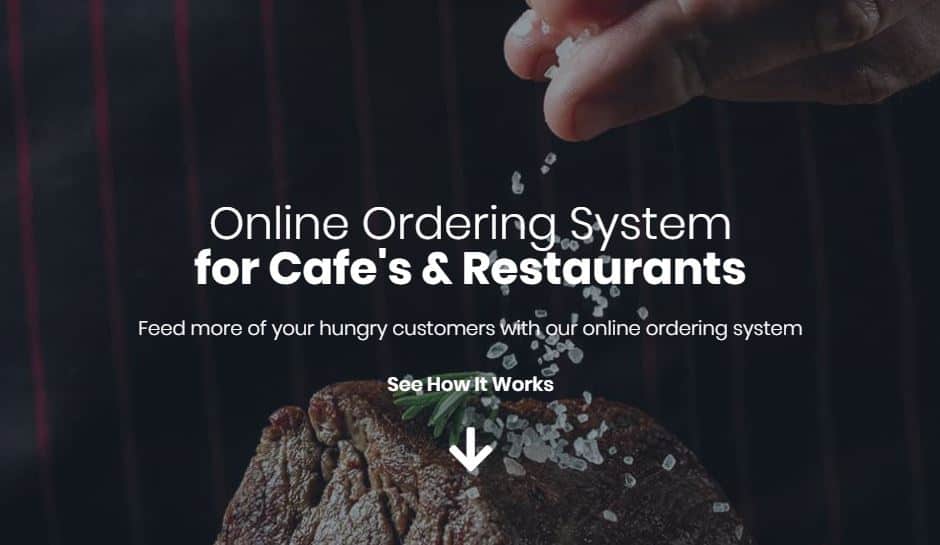 Online Cafe & Restaurant Ordering System | Food Delivery Web Design